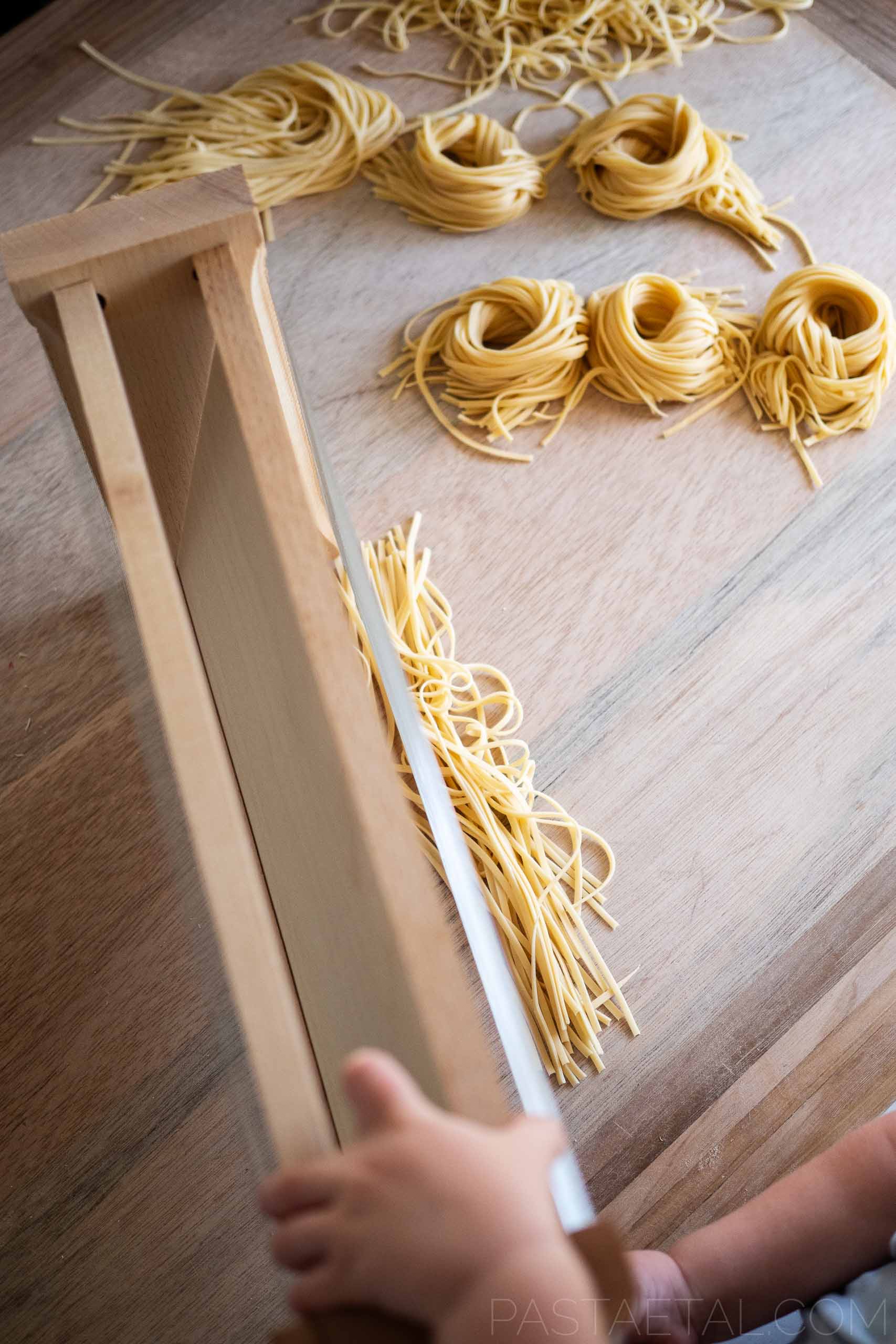 Spaghetti alla Chitarra with Capsicum and Homemade Tuna in Oil ...